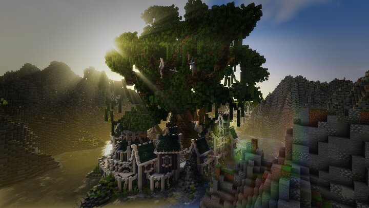 ELVEN VILLAGE / Pueblo élfico Minecraft Map