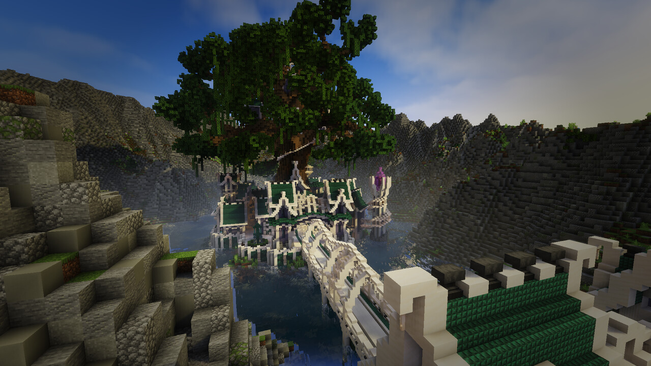 ELVEN VILLAGE / Pueblo élfico Minecraft Map