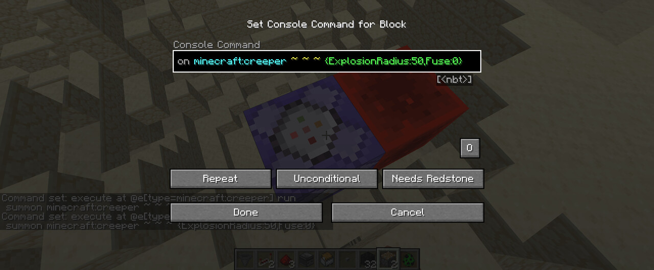 Creepers explosions are HUGE! Minecraft Map