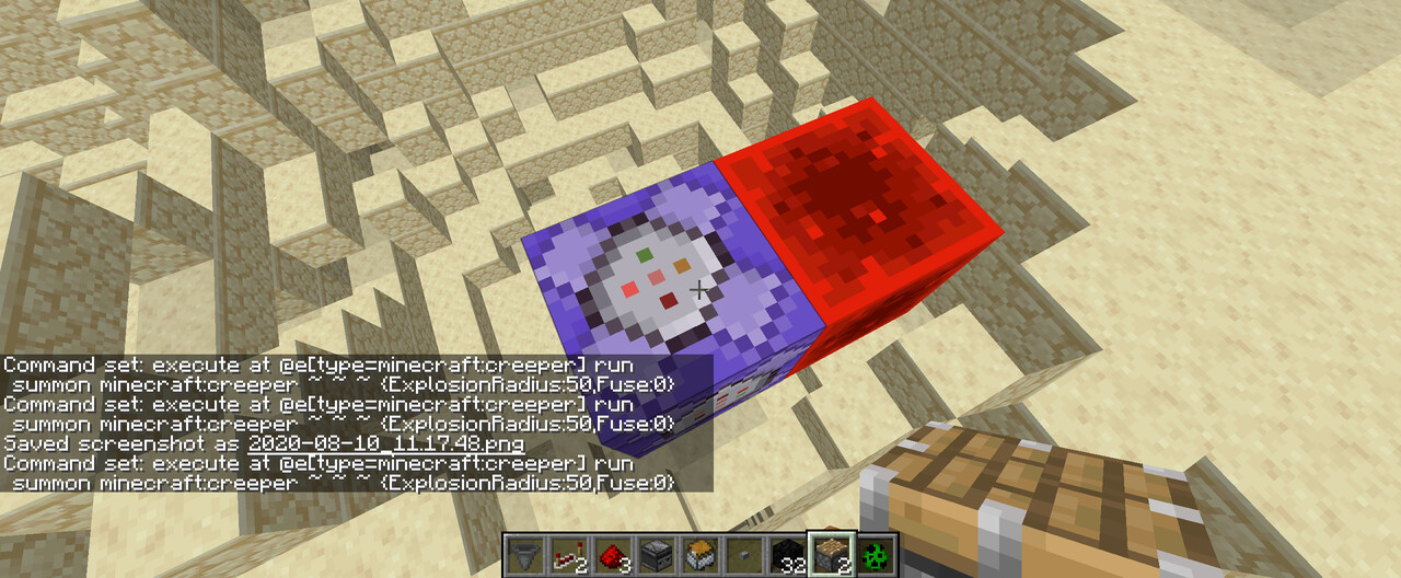 Creepers explosions are HUGE! Minecraft Map