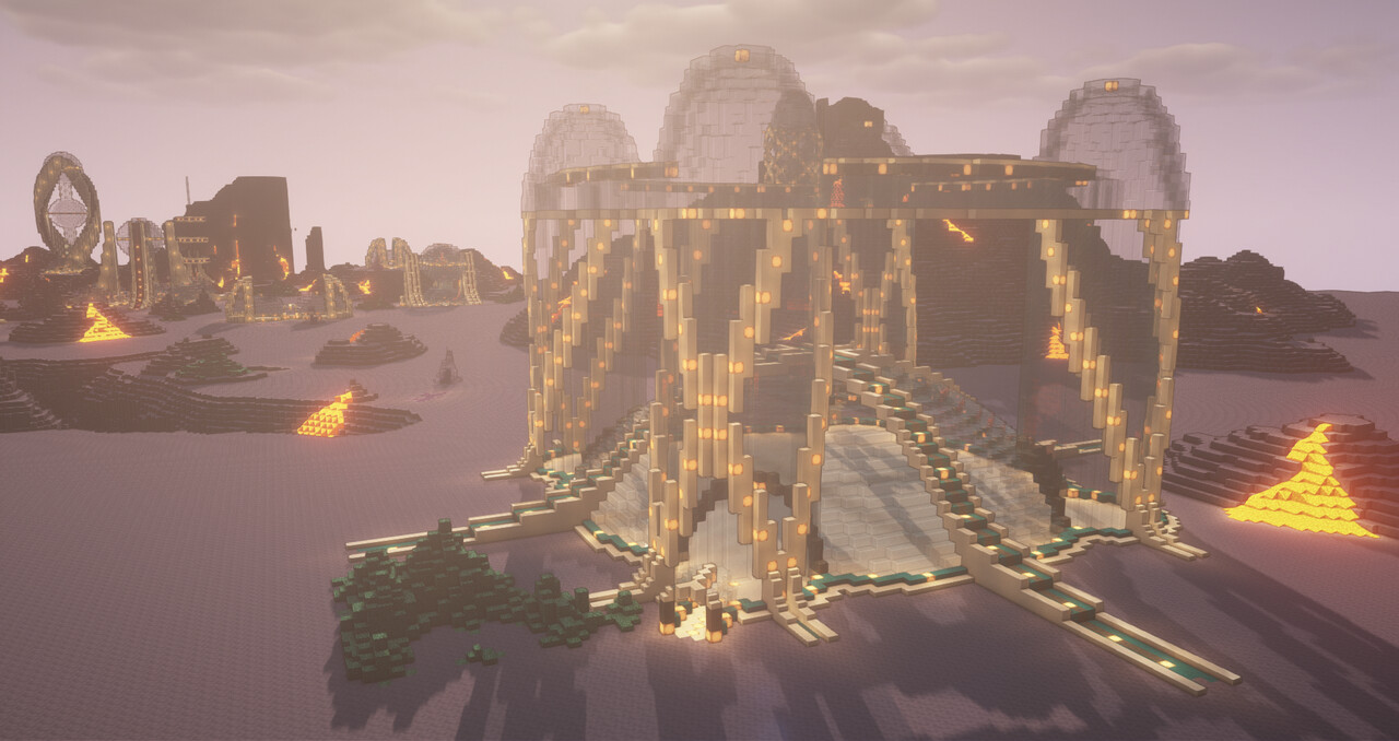 Large Futuristic Dome Base Minecraft Map