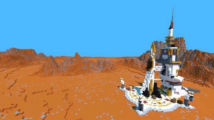 Spacex is already on Mars Minecraft Map