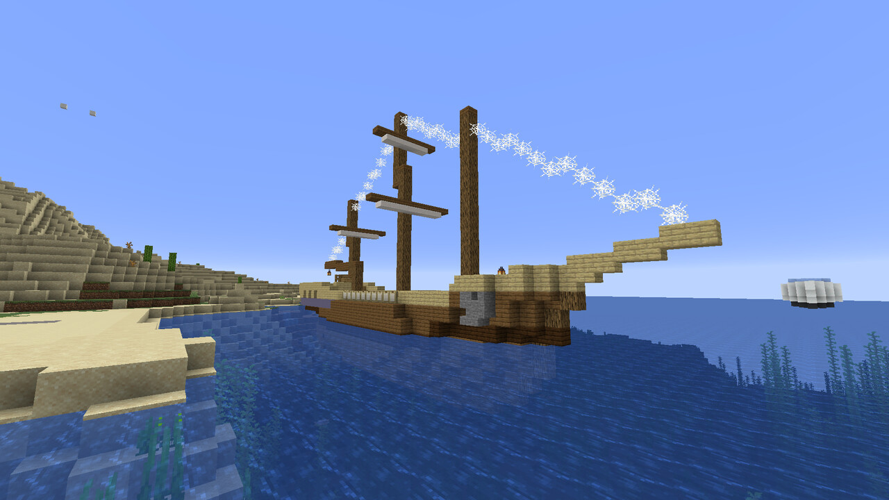 fictional sail merhcant ship Minecraft Map