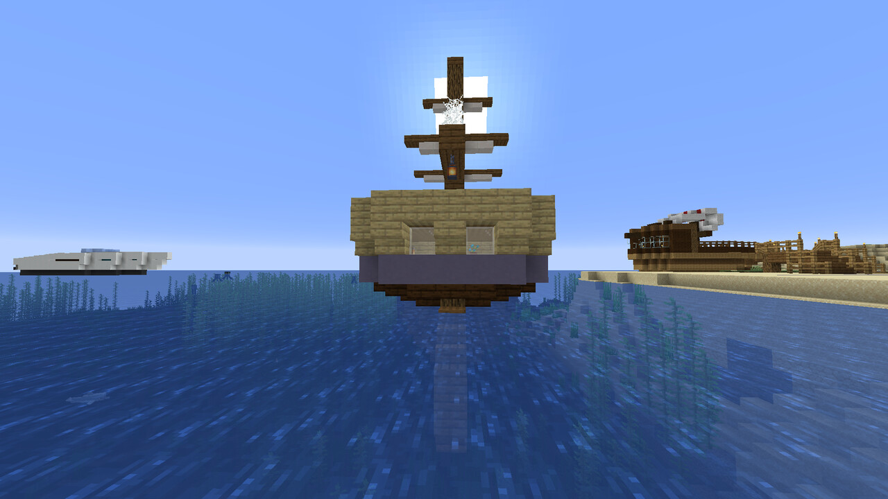 fictional sail merhcant ship Minecraft Map