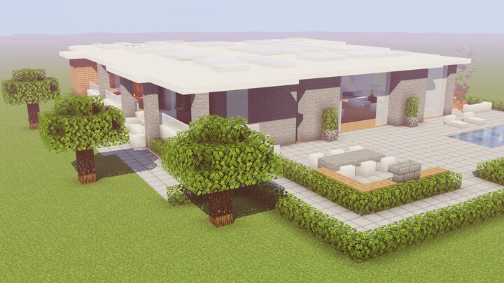 Large Modern House Minecraft Map