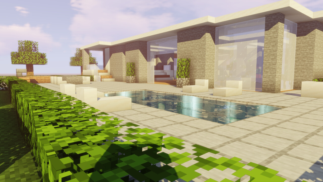 Large Modern House Minecraft Map
