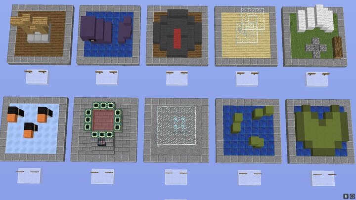 Mineplex Speedbuilders Mini Builds (10) Minecraft Map