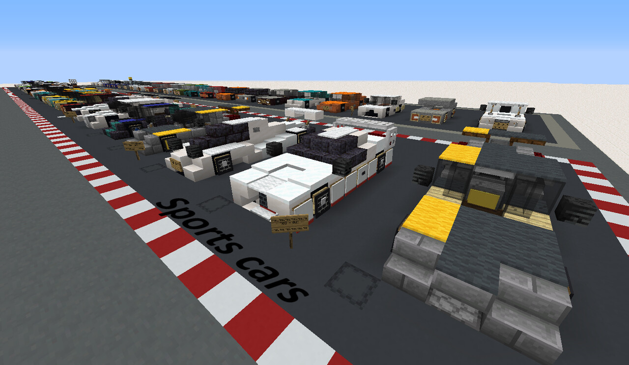 Cars 100+ V1.2.0 (Futuristic update) Minecraft Map