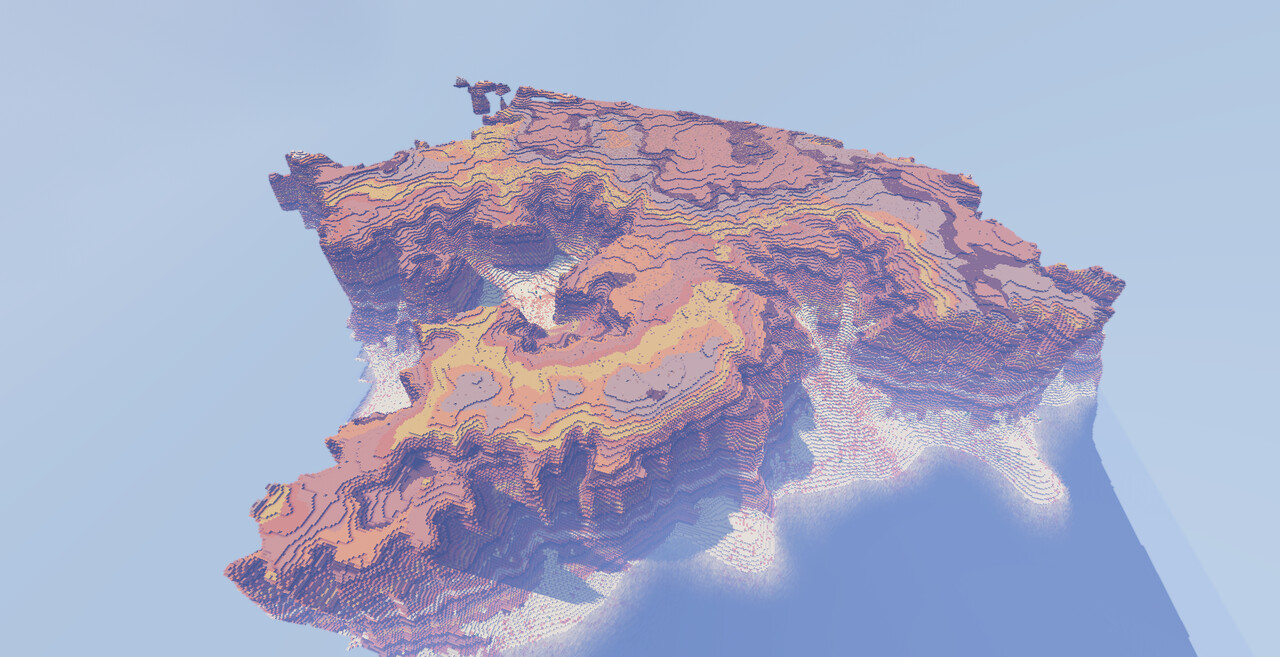 Mega mesa 2500x2500 Minecraft Map