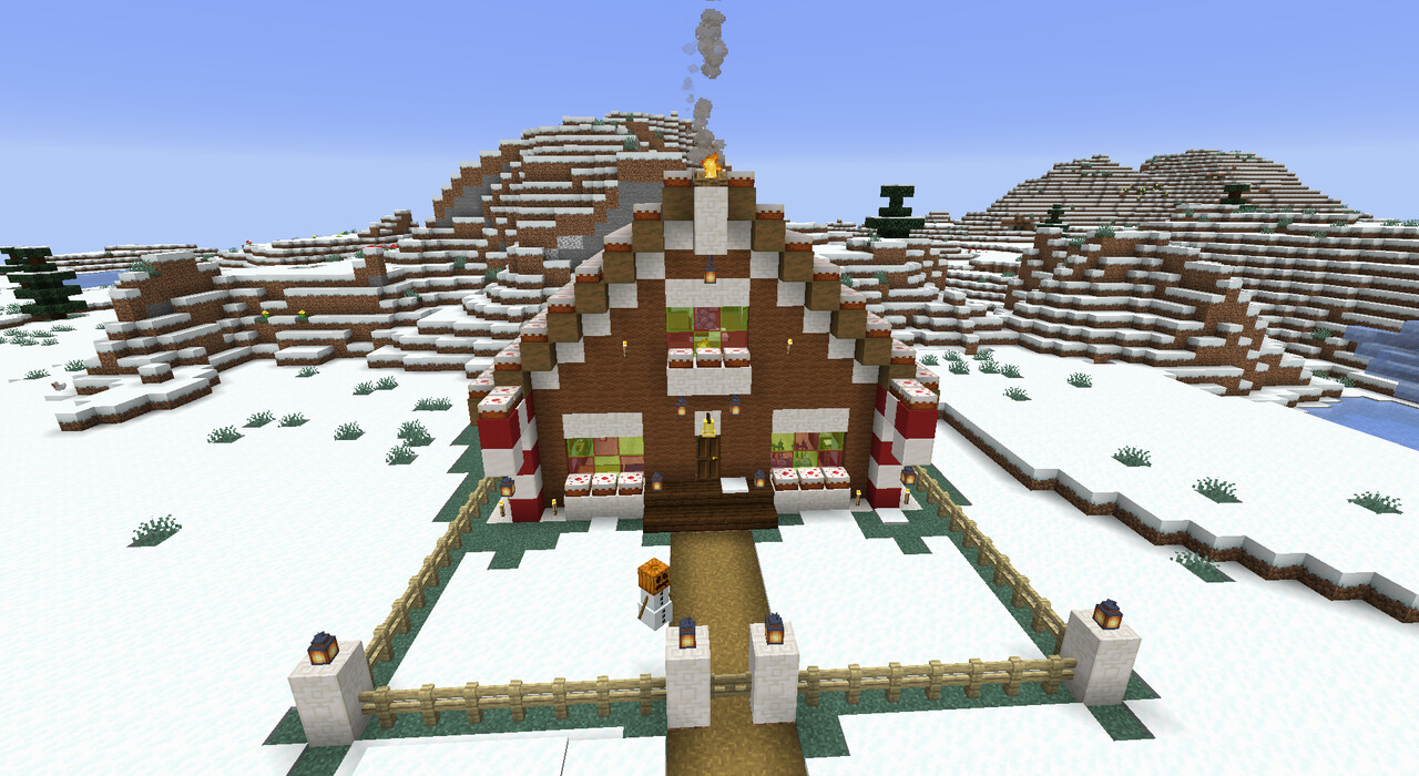 Gingerbread house Minecraft Map