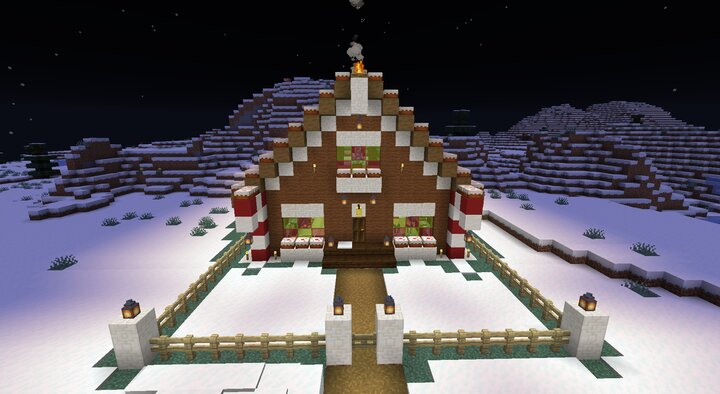 Gingerbread house Minecraft Map