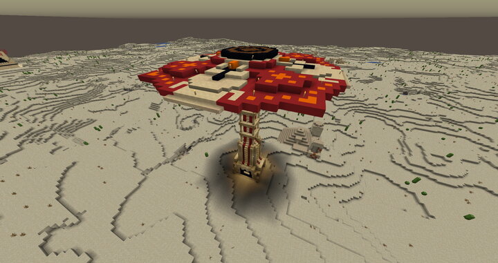 The Burning Desert - Portal pylon Minecraft Map