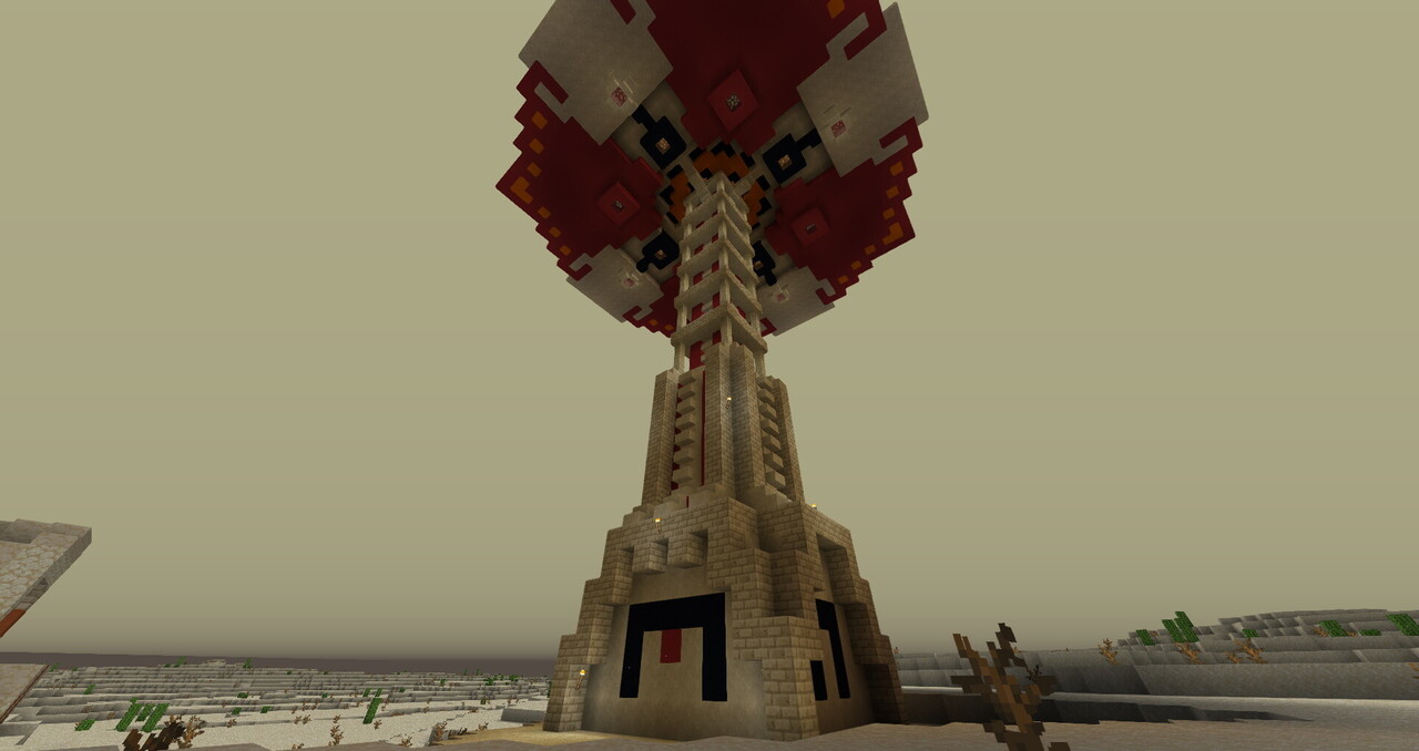 The Burning Desert - Portal pylon Minecraft Map