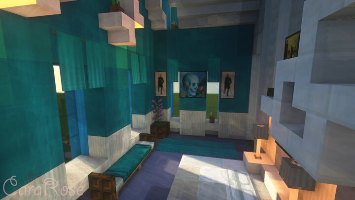 The Blue Lakes House Interior Minecraft Map