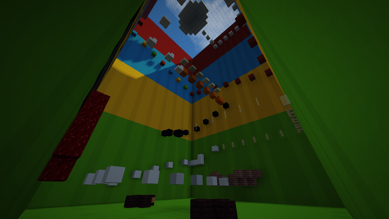 !PARKOUR 4 LEVELS! COLORFUL!!! Minecraft Map