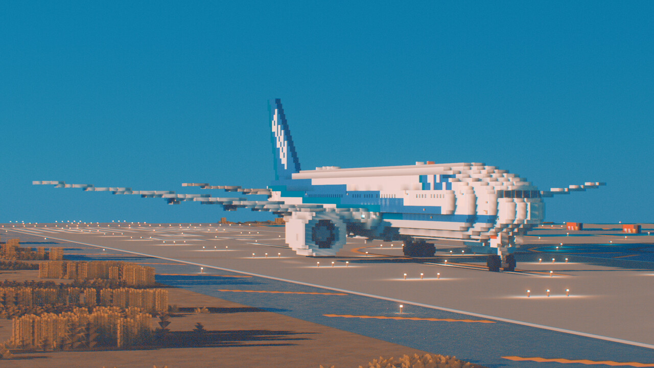 Boeing 777-300ER 【JA782A - All Nippon Airways】 Minecraft Map