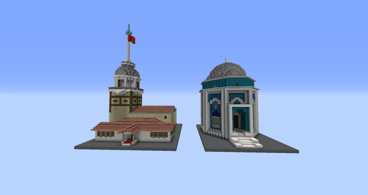 Green Tomb/Yeşil Türbe 1:1 Scale Bursa/Turkey Minecraft Map