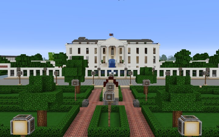 THE WHITE HOUSE - WASHINGTON DC Minecraft Map