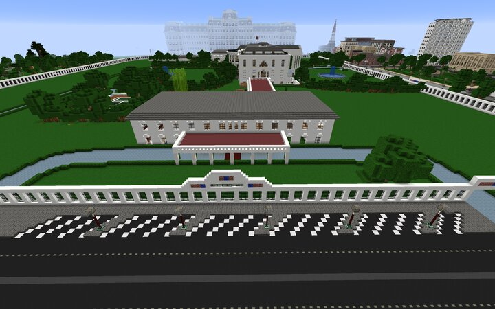 THE WHITE HOUSE - WASHINGTON DC Minecraft Map