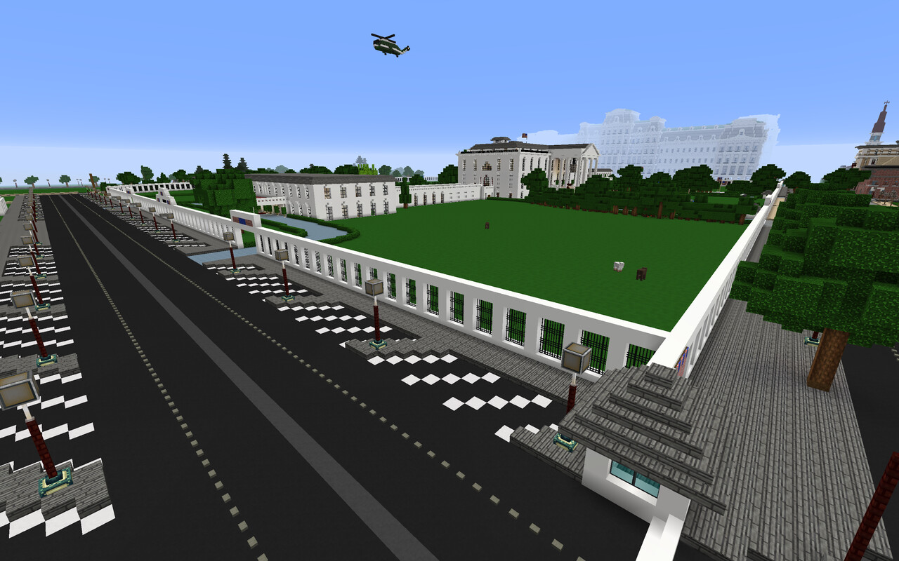 THE WHITE HOUSE - WASHINGTON DC Minecraft Map