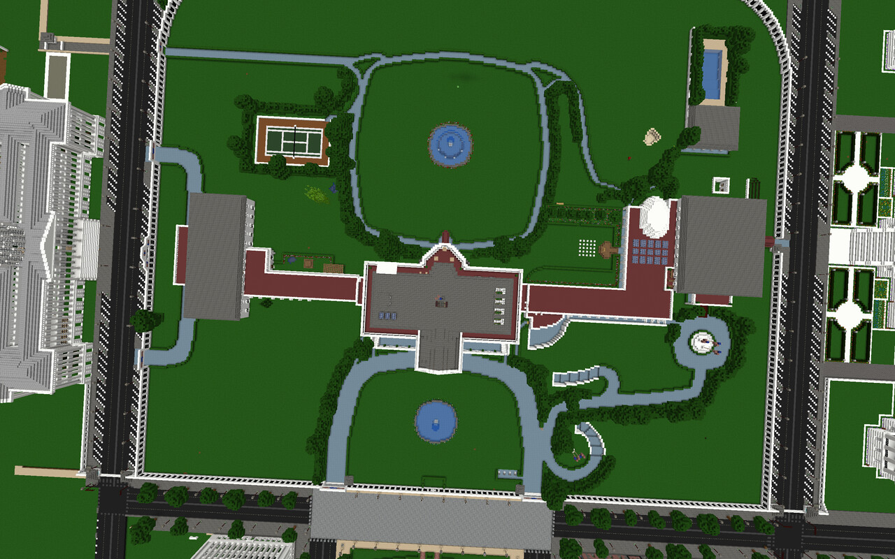 THE WHITE HOUSE - WASHINGTON DC Minecraft Map