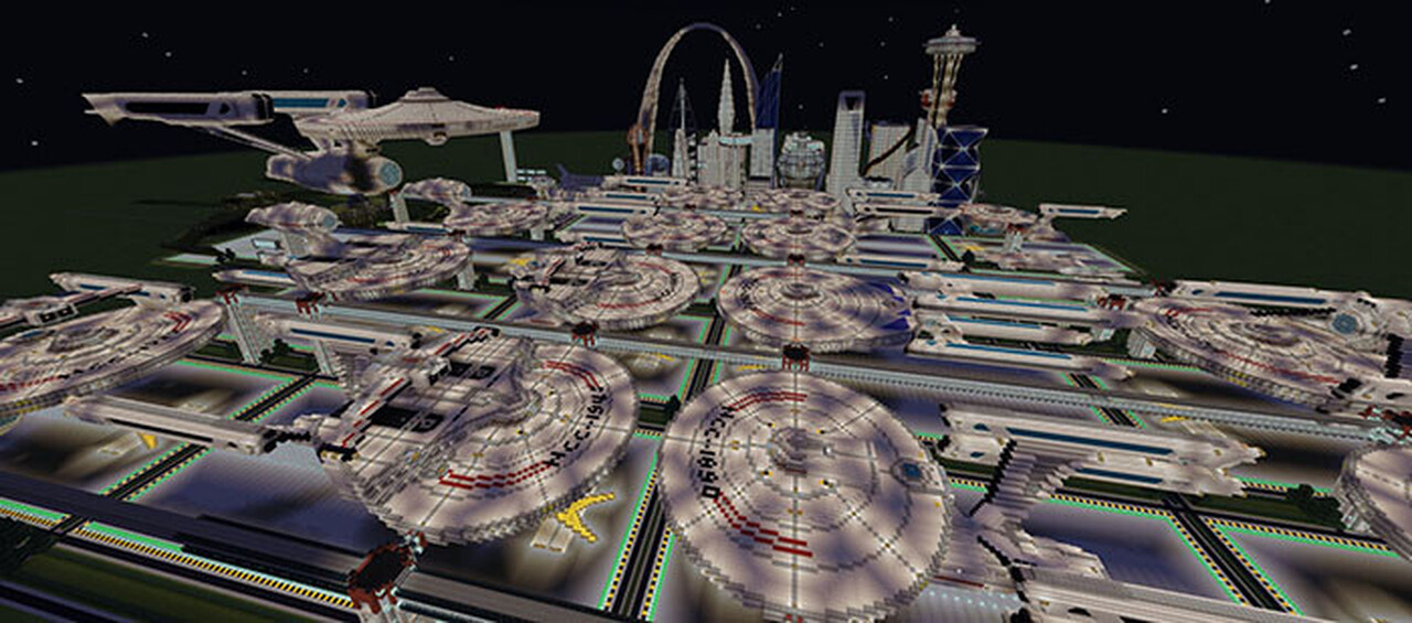 Star Trek: Shipyards 'Bedrock' Minecraft Map