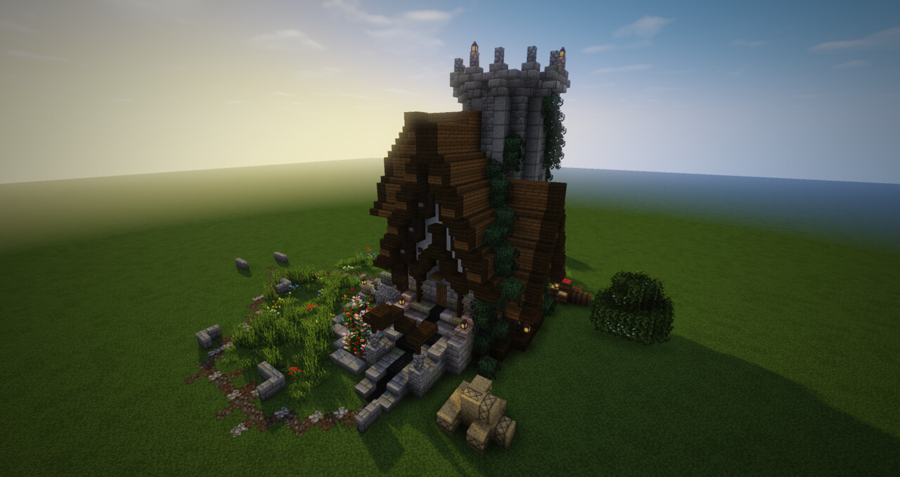 House W/ Random Building Techniques Minecraft Map