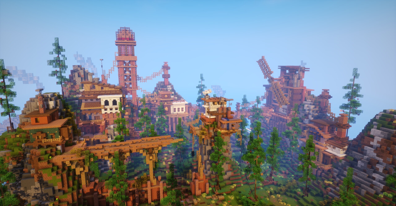 "Village on Island" Minecraft Map