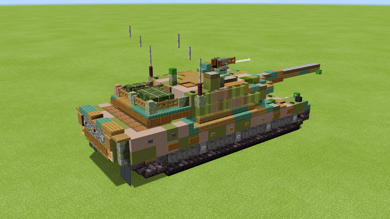 3-1 scale Type 10 Hitomaru Main battle tank Minecraft Map