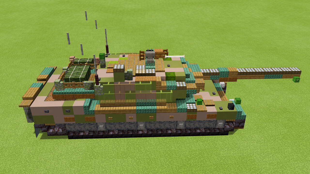 3-1 scale Type 10 Hitomaru Main battle tank Minecraft Map
