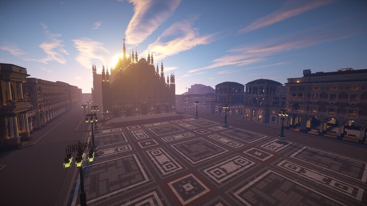 Piazza del Duomo, Milan, Italy Minecraft Map