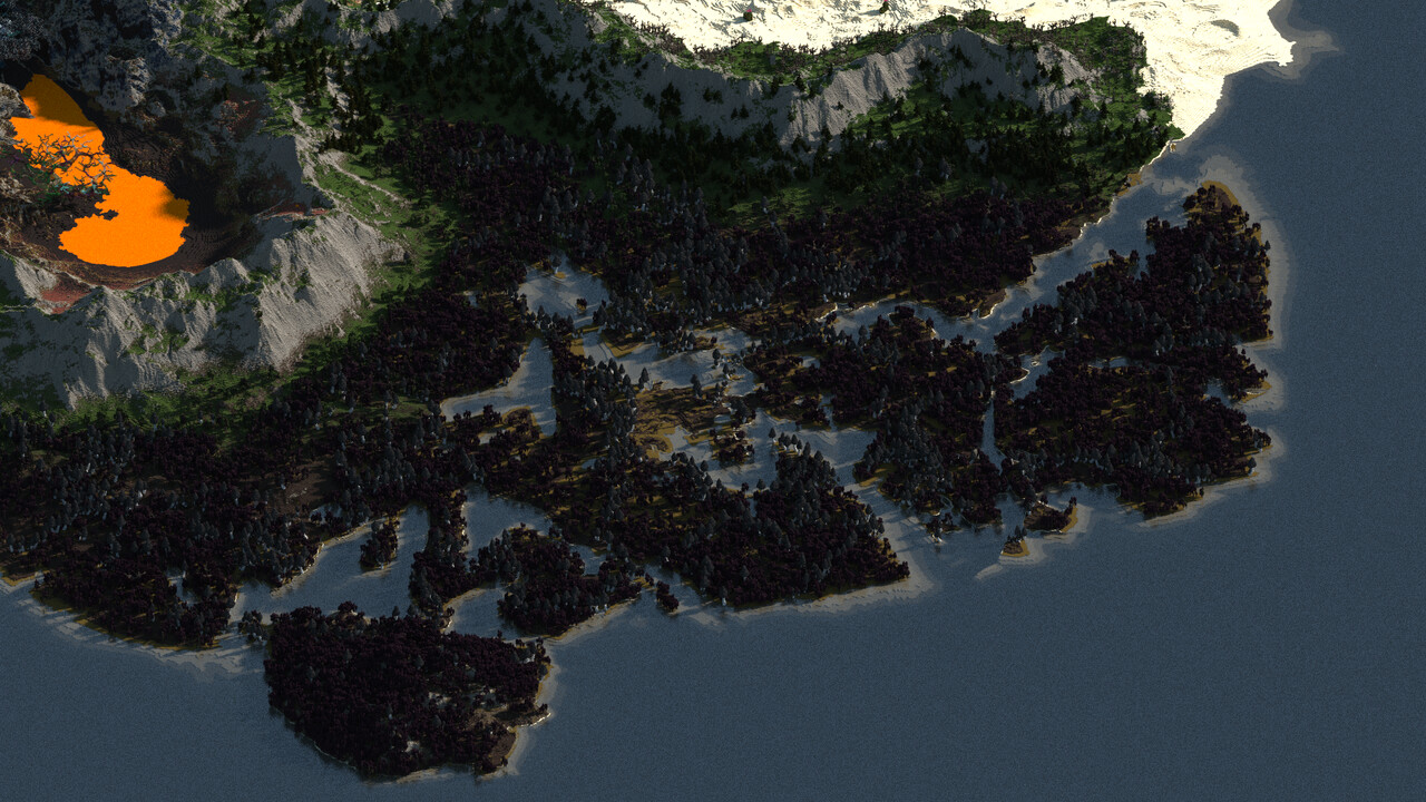 RPG fantasy island - 5000х5000 Minecraft Map