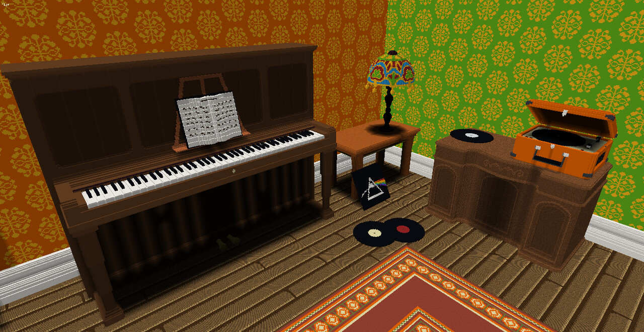 1970's Music Room Minecraft Map