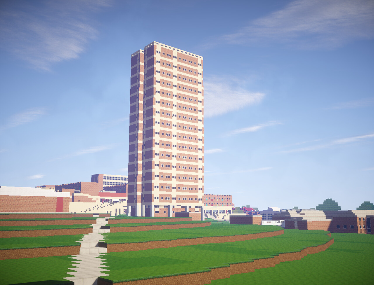 The real seacroft shopping centre. Seacroft Leeds. Minecraft Map