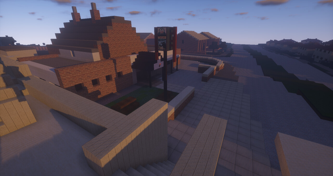The real seacroft shopping centre. Seacroft Leeds. Minecraft Map