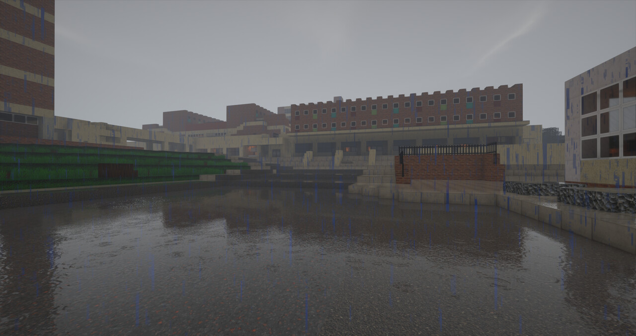 The real seacroft shopping centre. Seacroft Leeds. Minecraft Map