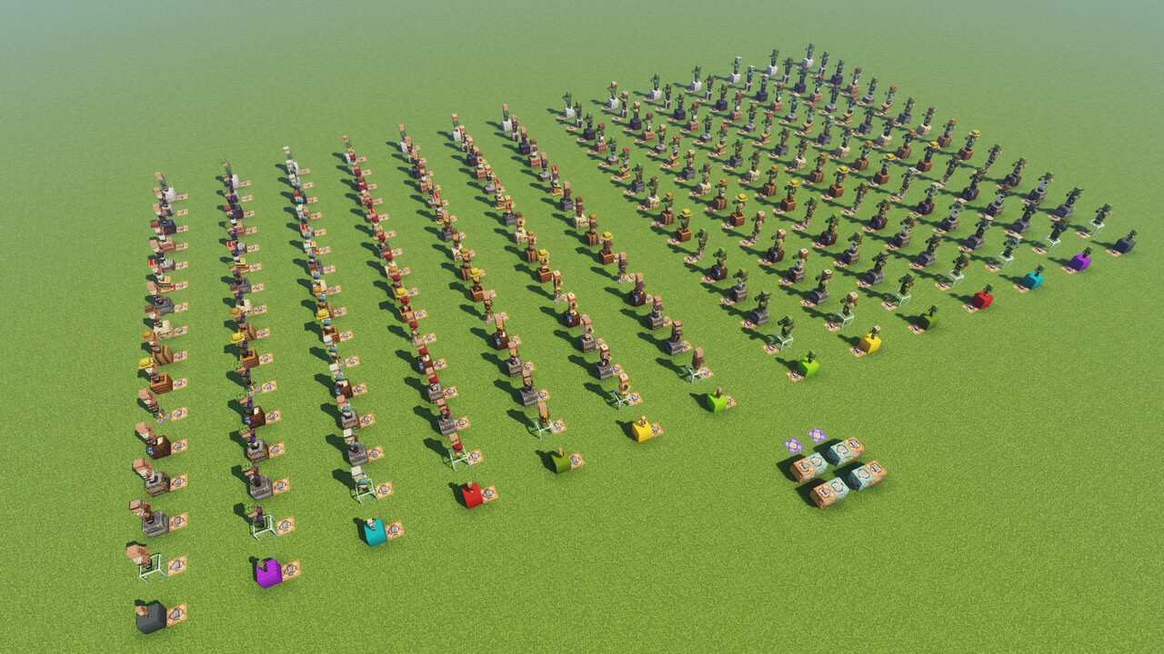 Villager Cheat Sheet Minecraft Map