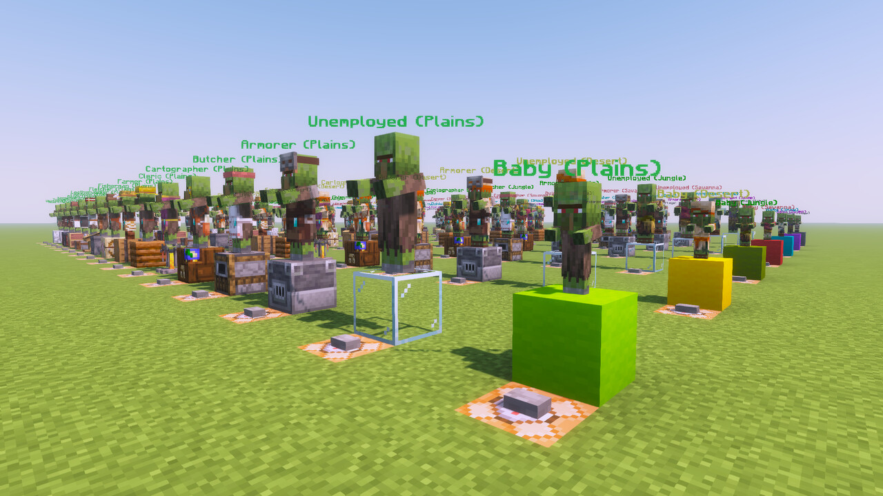 Villager Cheat Sheet Minecraft Map