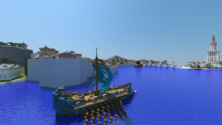AC Oydssey Athenian Trireme-Old Minecraft Map