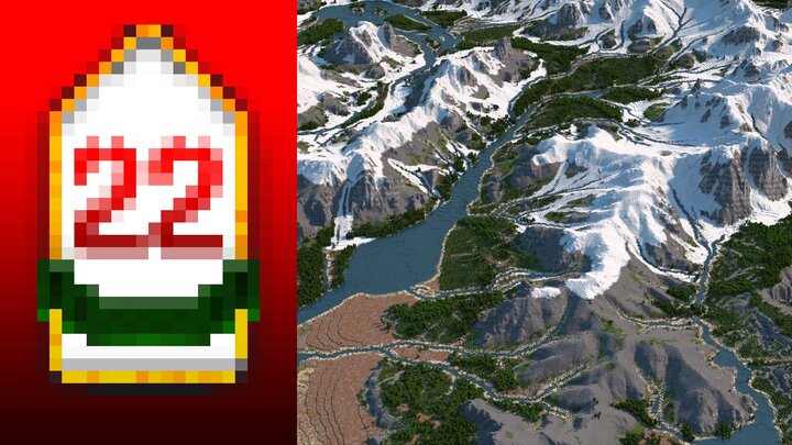 Advent Map [22] Genroll [5k, Download: Java & Bedrock] A Himalaya ...