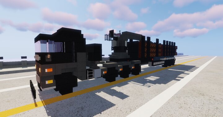 1.75:1 Scale Euro M.A.N Heavy Duty Truck and Log Trailer with Log ...