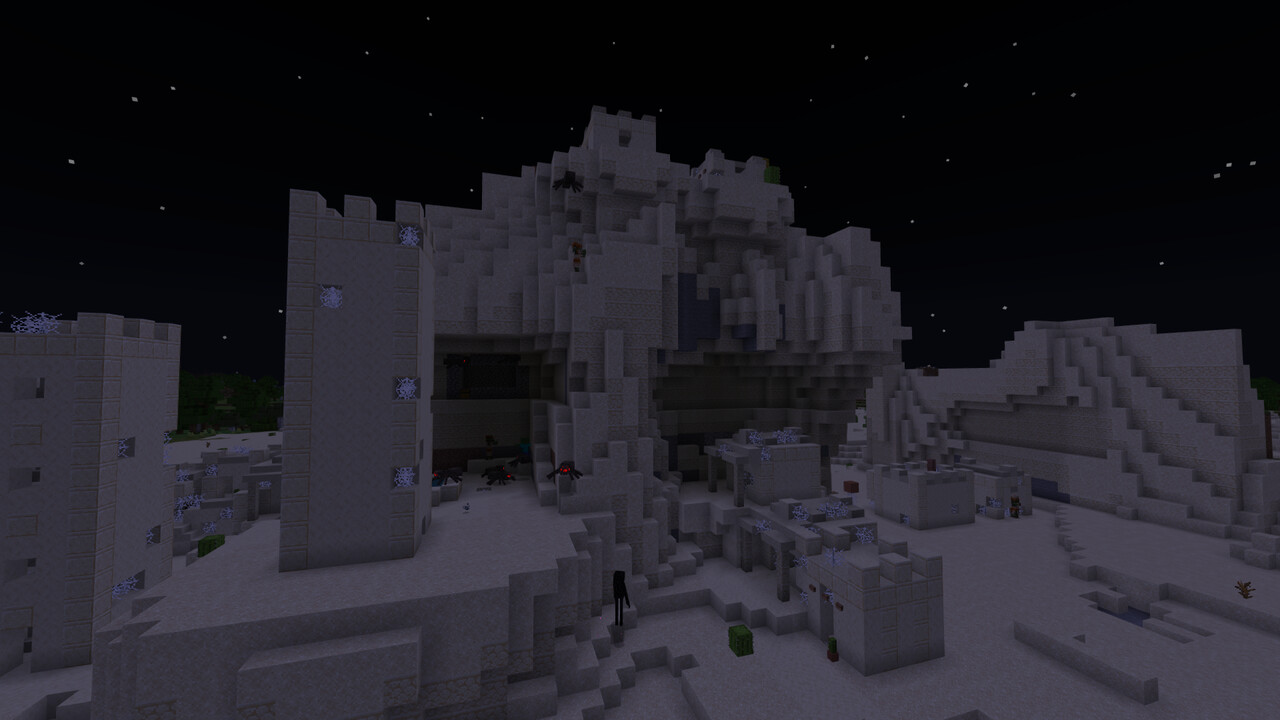 "Devil's Base" and "God's Fortress" Minecraft Map