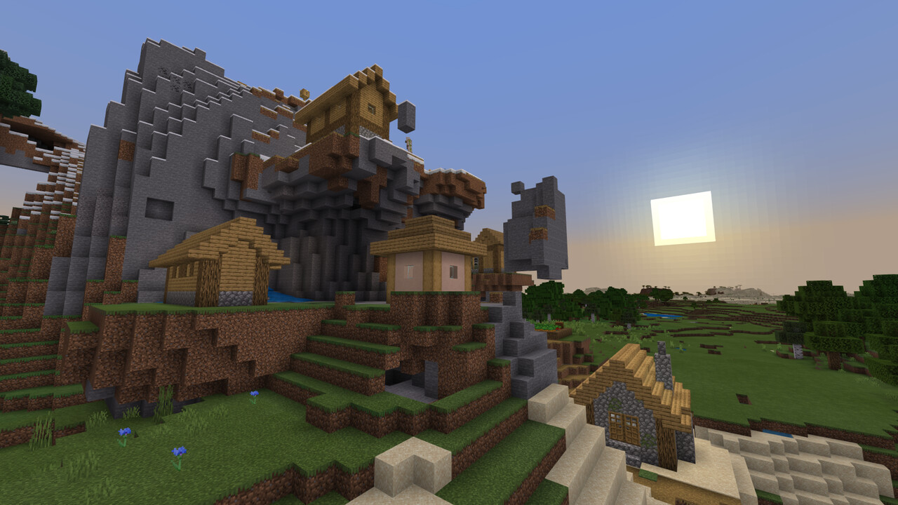 "Devil's Base" and "God's Fortress" Minecraft Map