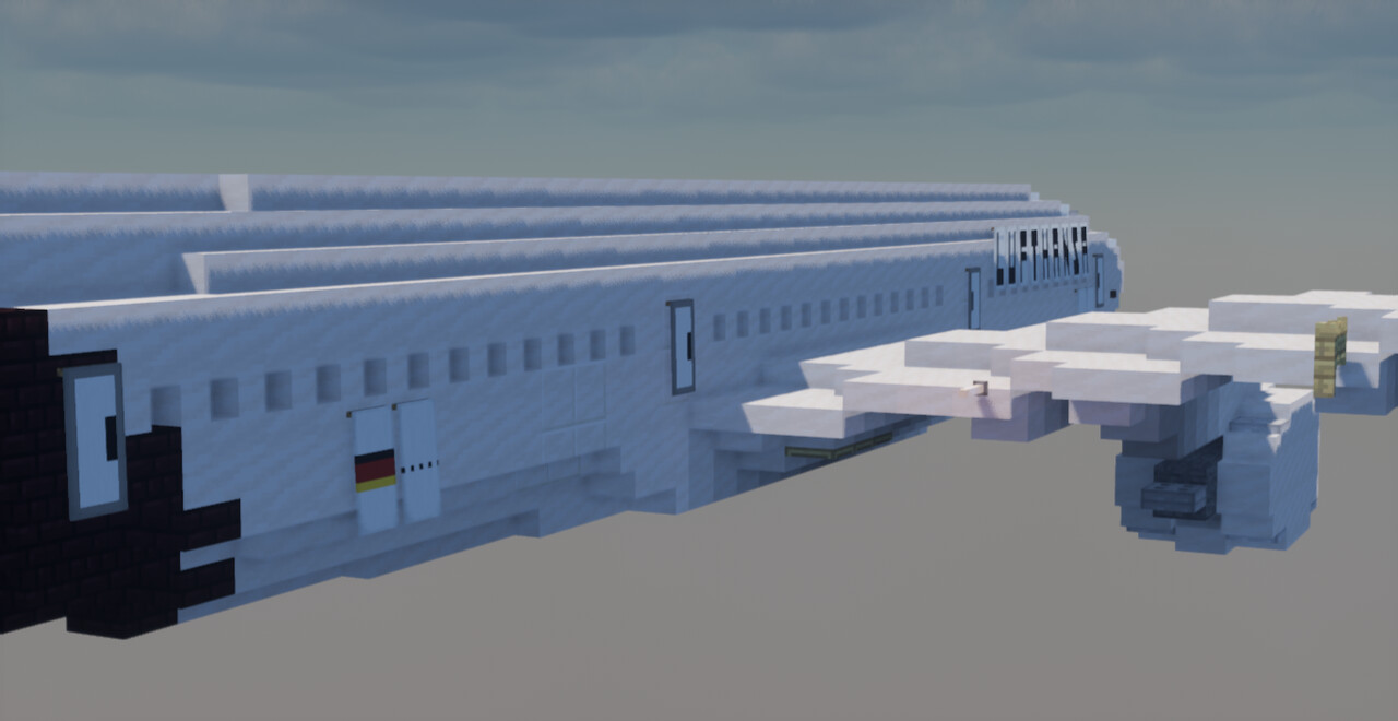 Boeing 787 (8.9.10) dreamliner [1:1] Minecraft Map