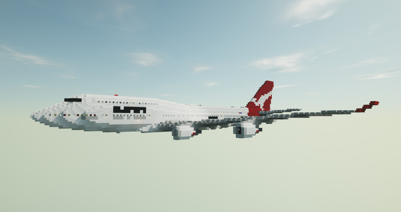 Boeing 747-400 Minecraft Map