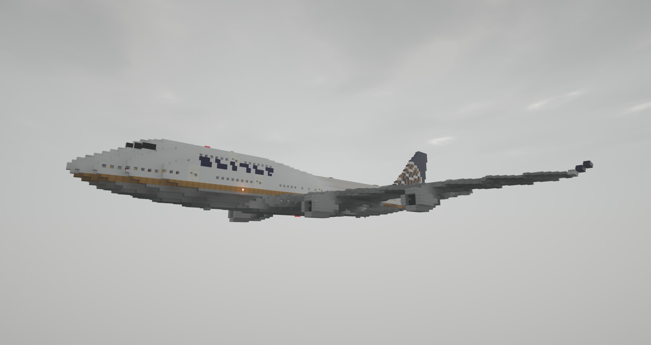Boeing 747-400 Minecraft Map