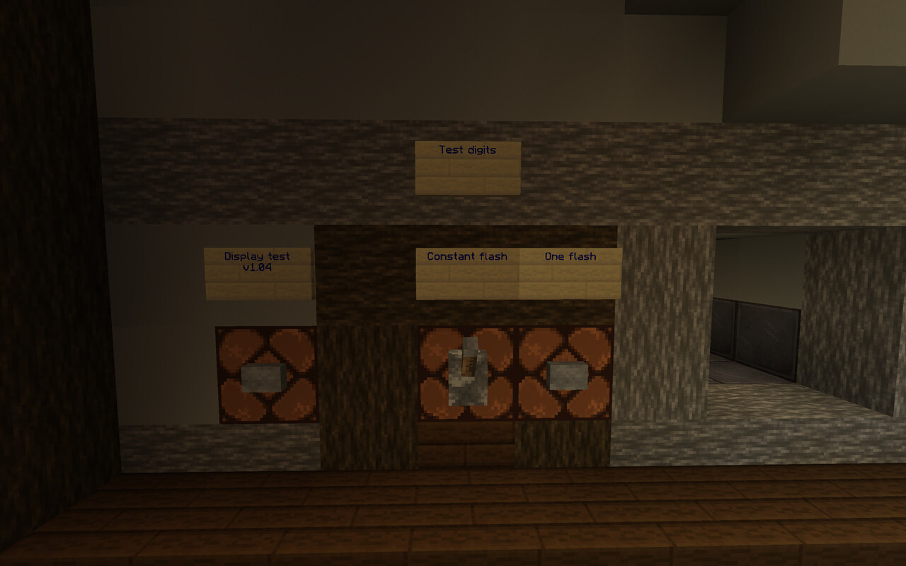 overcomplicated 7 segment display Minecraft Map