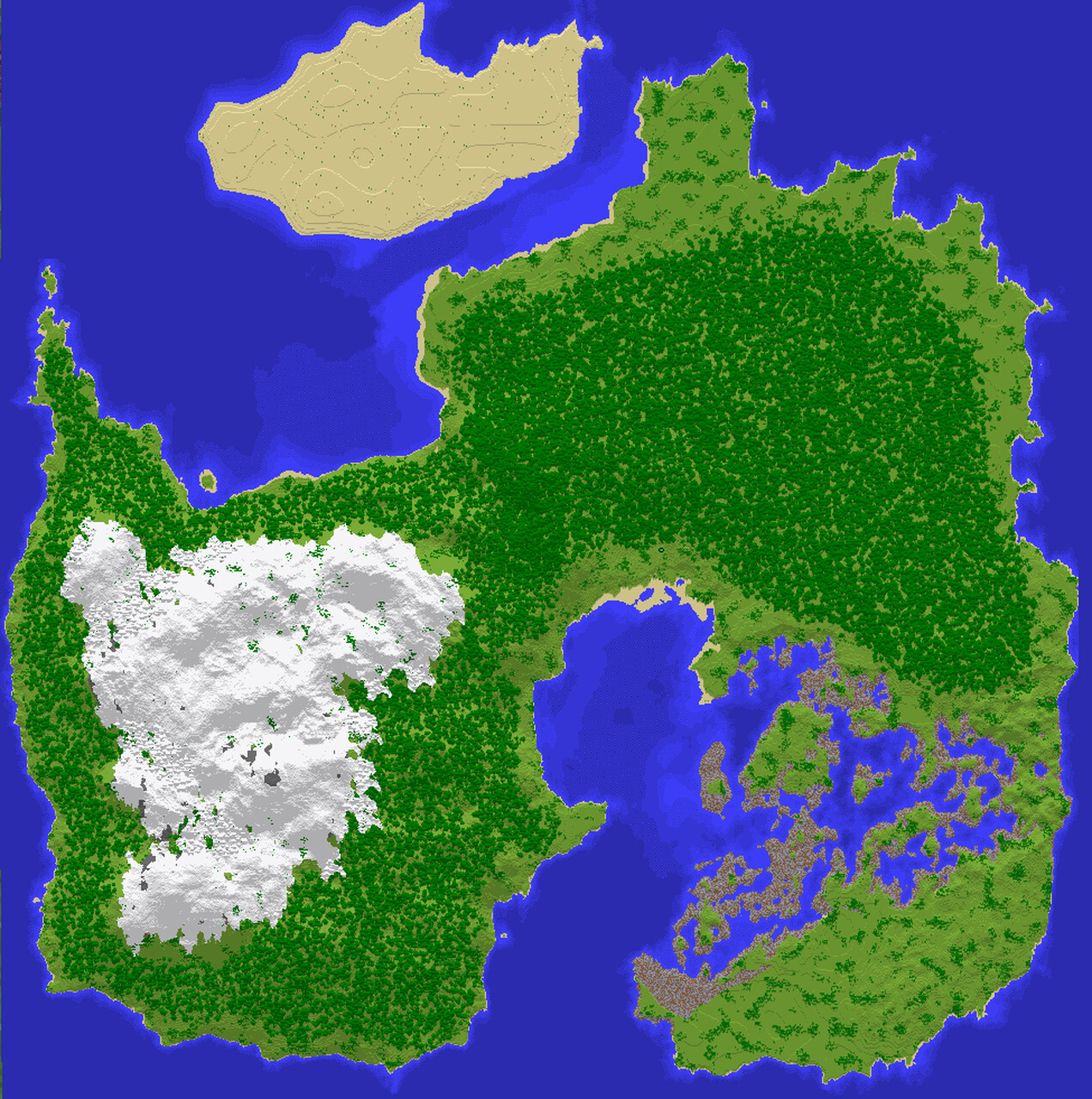 North Island Minecraft Map