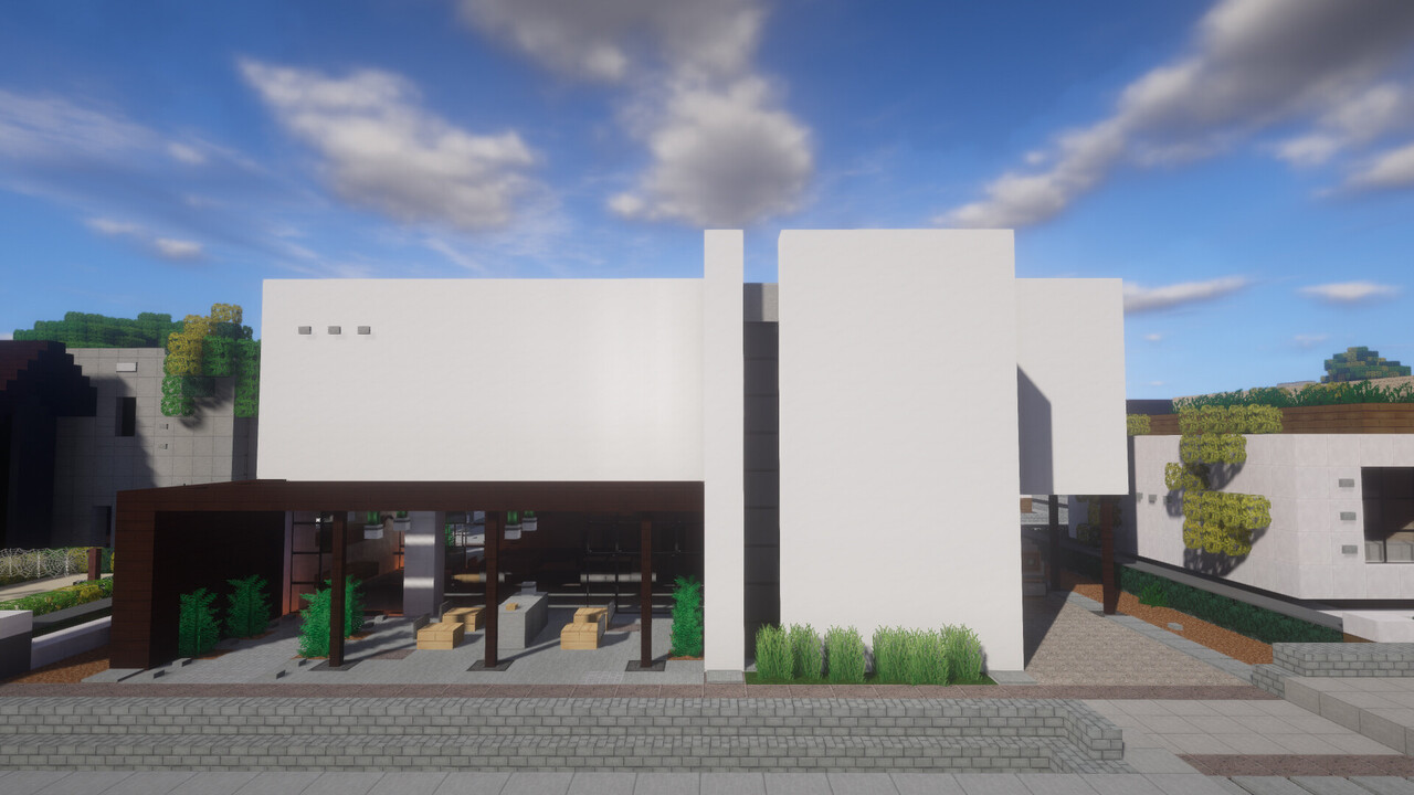 Modern Minimalistic House Minecraft Map