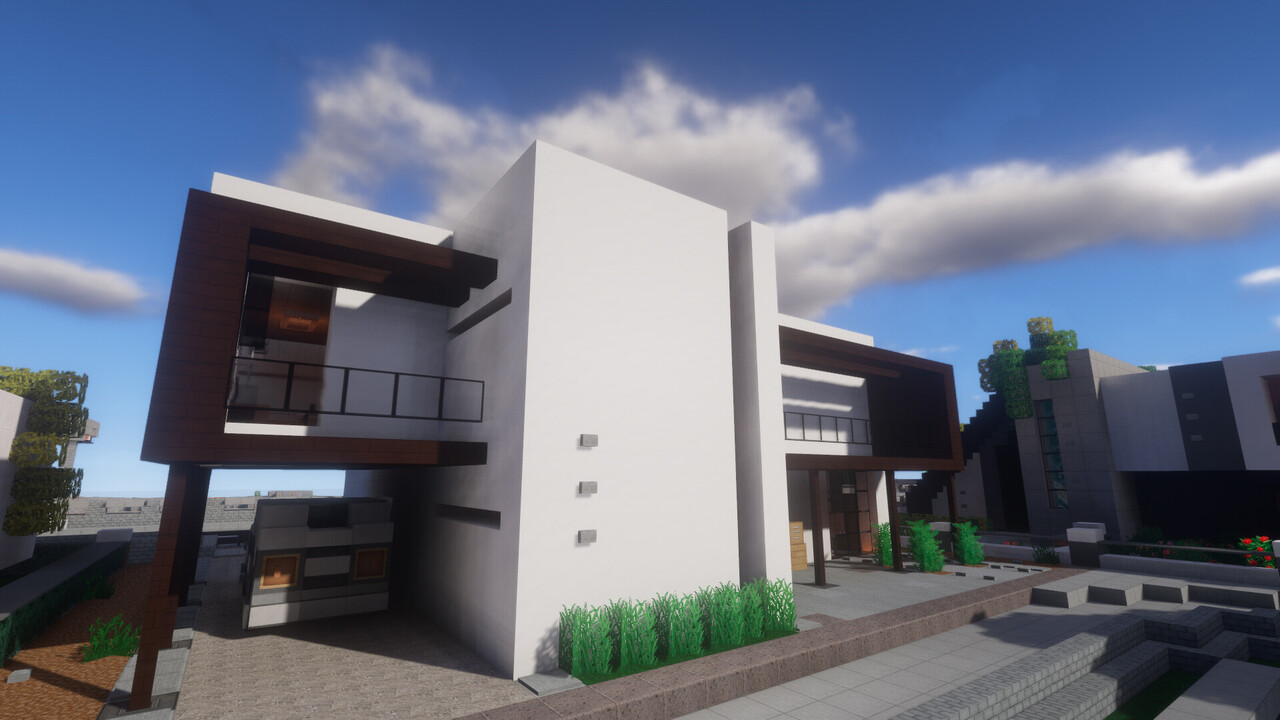 Modern Minimalistic House Minecraft Map